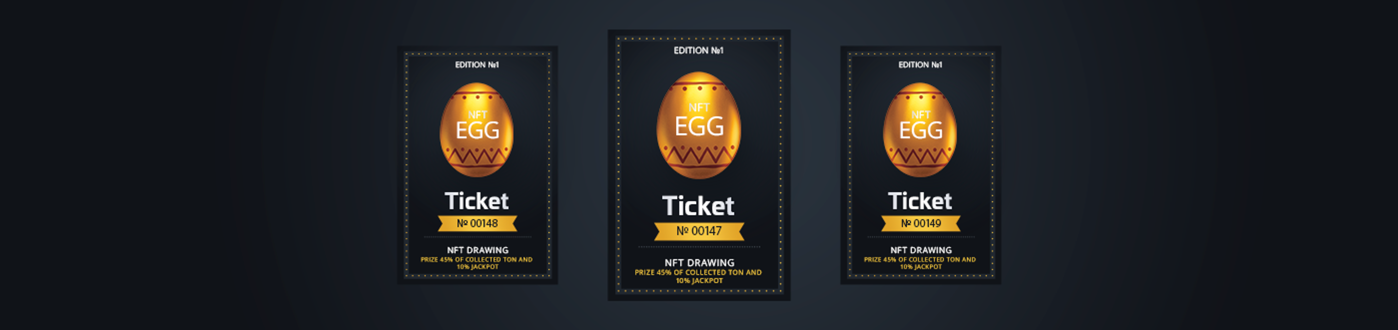 NFT collection of black Easter Eggs No.1