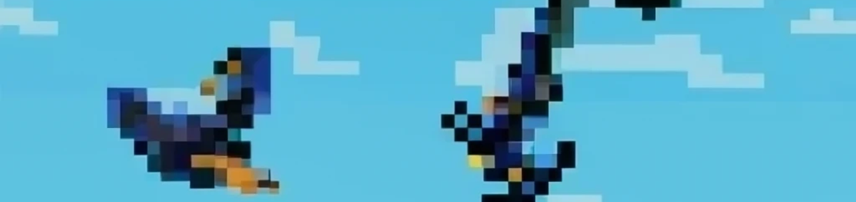 Pixel crow