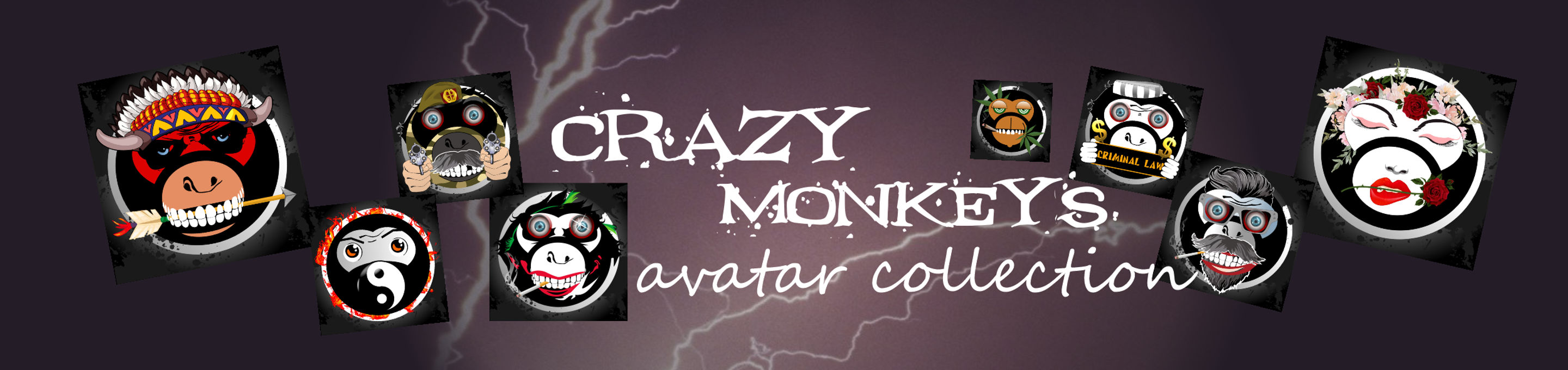 Avatars of crazy monkeys